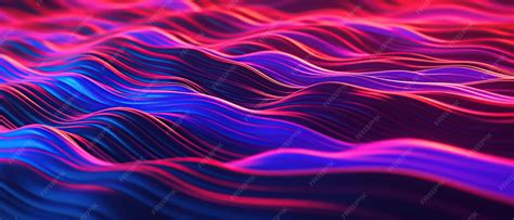 Premium Ai Image 3d Gradient Abstract Tech Vaporwave Style Generative Ai