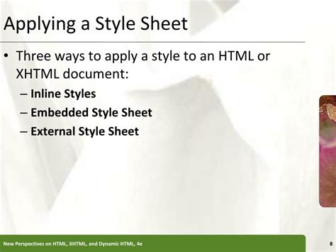 ppt tutorial 3 working with cascading style sheets powerpoint