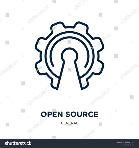 Open Source Icon General Collection Thin Stock Vector Royalty Free 2225422923 Shutterstock