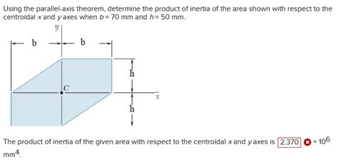 Solved Using The Parallel Axis Theorem Determine The Chegg