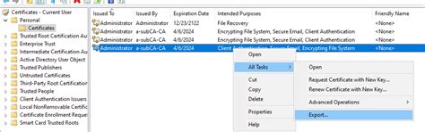 Removing The Certificate Encrypting All New Files From The Computer