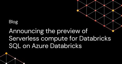 eric lehr on linkedin announcing the preview of serverless compute for