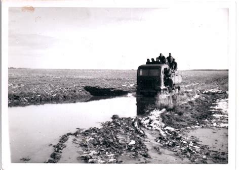 A German Truck Advancing In The Mud In Russia 1941 By Andrea Zvallid On