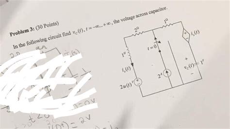 Solved In The Following Circuit Find Vc T T Infinity Chegg Com
