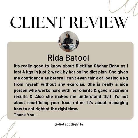 Shehar Bano On Linkedin Clientsuccess Dietitianapproved