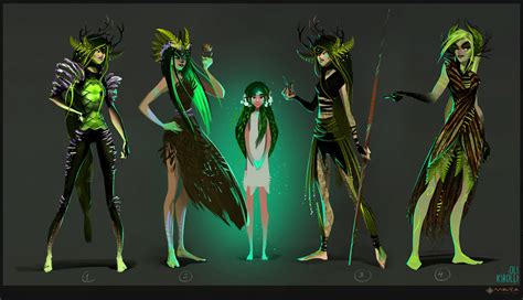 Artstation Forest Nymph Warriors