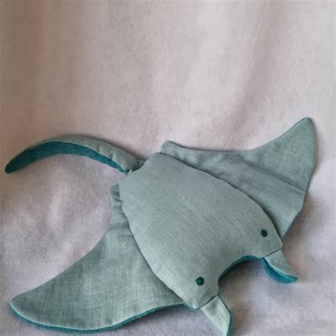 Stingray Sewing Pattern Diy Soft Toy Nautical Nursery Decor Pdf Tutorial Etsy