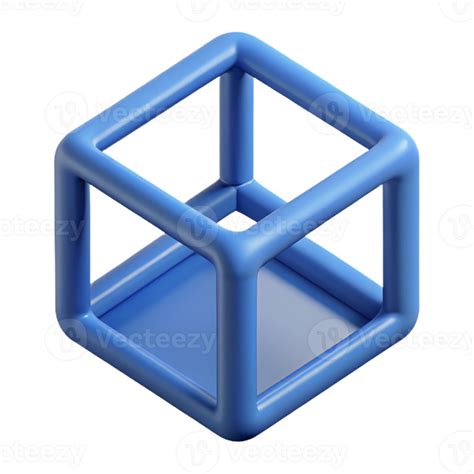 Glorious Melancholic Nordic Geometric Outline Of A Cube Clean Lines Minimal Design With