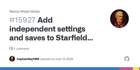 Add Independent Settings And Saves To Starfield Profile · Issue 15927