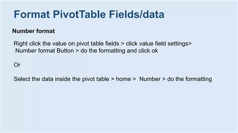 Data Analysis And Visualization Using Ms Excel Pptx