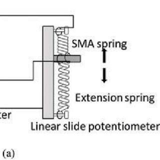 A The Configuration Of The Shape Memory Alloy SMA Actuator B The Download Scientific