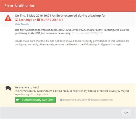 backups failing with a the file is configured as a file pertaining to