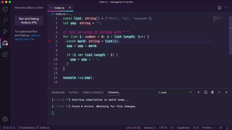 Debug Typescript In Vs Code 35 Debugging In Vs Code Youtube