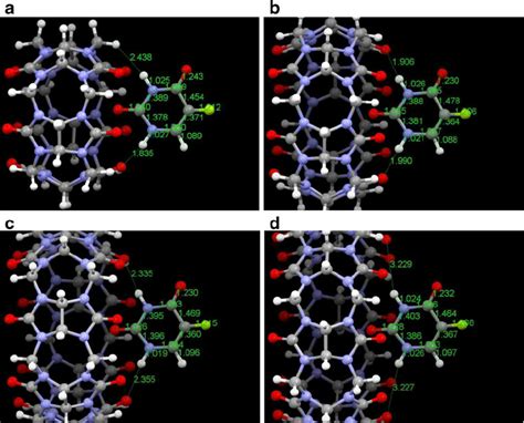 The Optimized Geometric Structures Of The Considered Configuration For Download Scientific