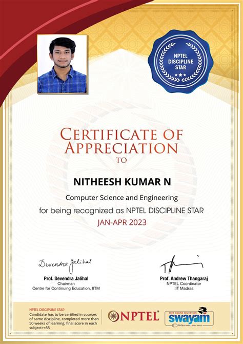 nitheesh kumar n on linkedin disciplinestar continuouslearning