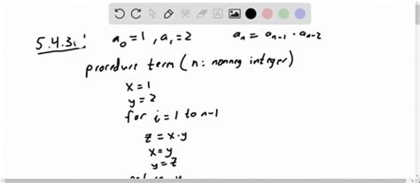 Solved Is The Recursive Or The Iterative Algorithm For Finding The Sequence In Exercise More
