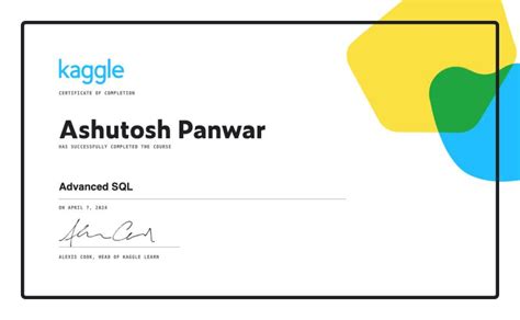 ashutosh panwar on linkedin ashutosh panwar completed the advanced sql