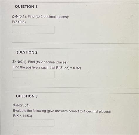 solved zn 0 1 find to 2 decimal places p z 0 6