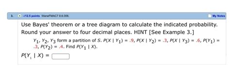 solved 3 12 5 points wanefmac7 8 6 006 my notes use bayes