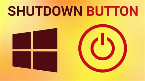Windows Shutdown Button