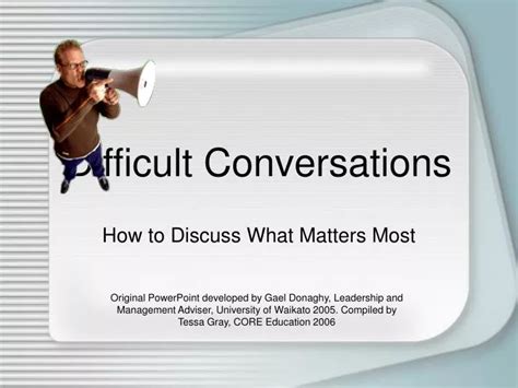 PPT - Difficult Conversations PowerPoint Presentation, free download - ID:3721482