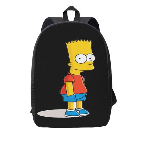 Bart Simpson Backpack Simple Lightweight Backpack Fashion Travel Backpack Laptop Backpack 17