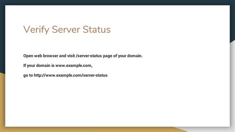 Ppt How To Enable Apache Server Status Dashboard Page Powerpoint