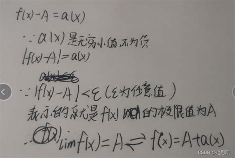 极限的无穷小和无穷大fx0的极限是无穷的定义 Csdn博客