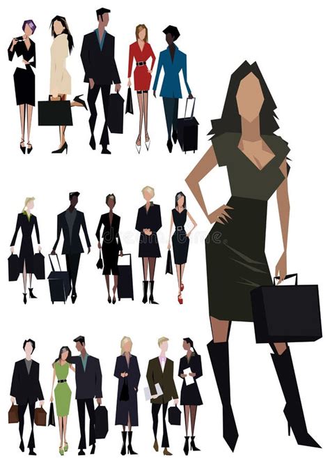 Angular People Stock Vector Illustration Of Beauty Carrying 6740151