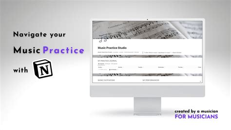 Notion for Music Practice | Notion Template Sneak Peak!! - YouTube