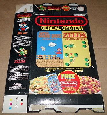 1988 Ralston Nintendo Cereal System Cereal Box Mario And Zelda 1622089477