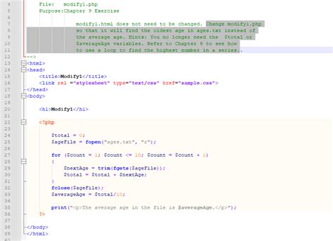Solved Please Help Me Modify Ch 9 Modify1 Change Chegg Com