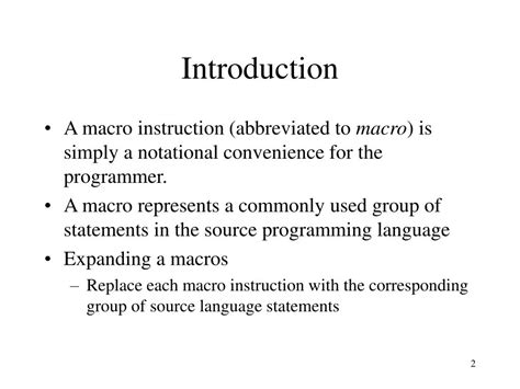 Ppt Chapter 4 Macro Processors Powerpoint Presentation Free Download