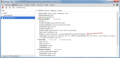 cors origin header is present in non get requests in chrome app even