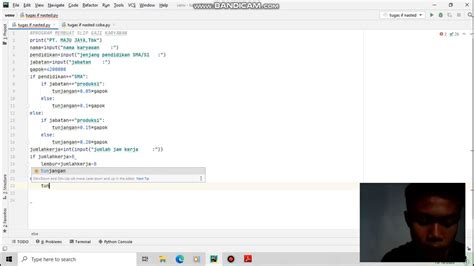 PYTHON MEMBUAT PROGRAM MENGHITUNG SLIP GAJI KARYAWAN YouTube