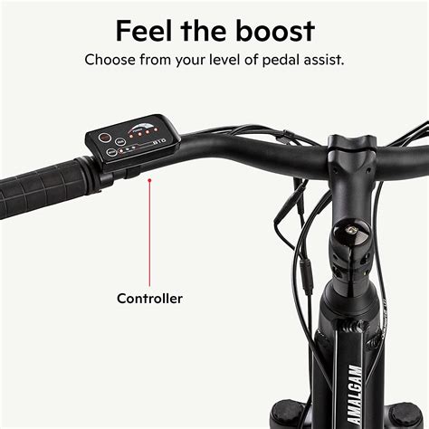 Schwinn Amalgam Adult Electric Bike 17 Or 18 5 Inch Hybrid Aluminum Frame 7 Speed 27 5 Inch