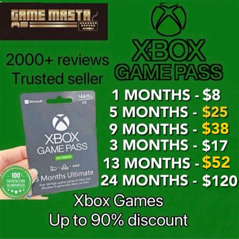 CODE Xbox Game Pass Ultimate XGPU Xbox GAME EA Play XGP PC XBOX LIVE GOLD Xbox One Series X S