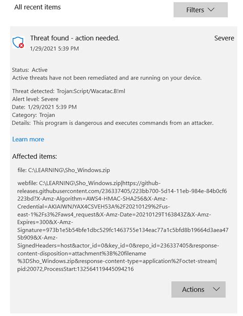 a windows build of my game was identified as a virus · issue 45563