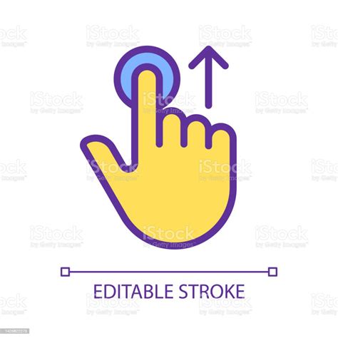 Move Upwards Pixel Perfect Yellow Rgb Color Icon Stock Illustration Download Image Now Art