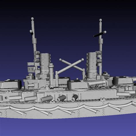 3d Printable Kaiser Class Dreadnought Bathtub Battleships By
