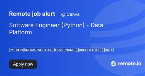 Software Engineer Python Data Platform