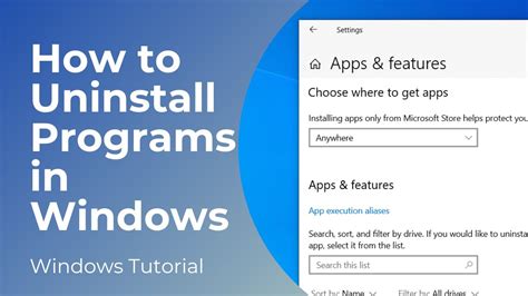 Uninstall Programs Cant Uninstall Program Or Appsfor Windows 10