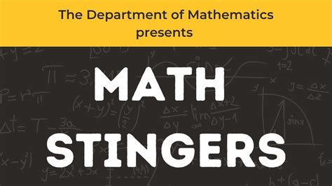 a new semester means new math stingers find out how to submit your