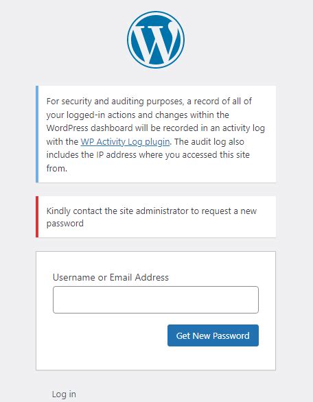 How To Disable The Password Reset Request Option In Wordpress Melapress