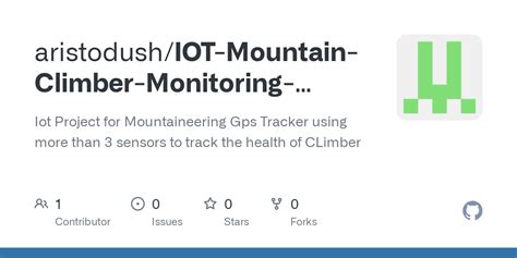 GitHub Aristodush IOT Mountain Climber Monitoring System Iot Project For Mountaineering Gps