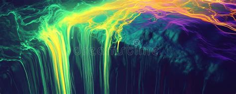 The Neon Waterfall From Bitcoin With Technology Binary Code Digital Binary Data And Secure Data