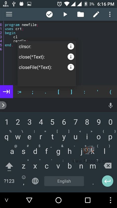 دانلود 432 Pascal N Ide Editor And Compiler برنامه اجرای کدهای پاسکال در اندروید