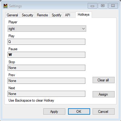 How To Assign And Use Hot Keys Multi Room Audio Player