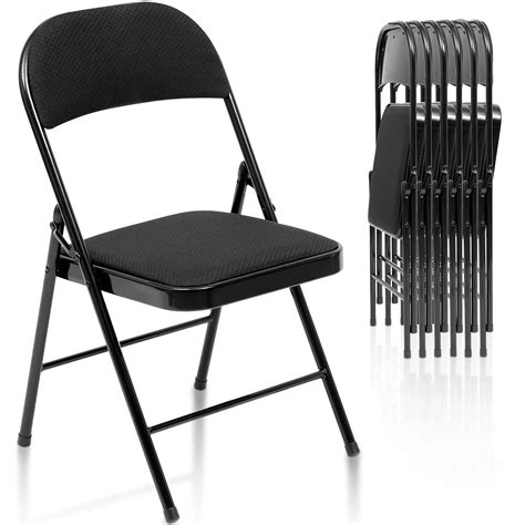 Latitude Run® 6 Pack Folding Chairs With Cushioned Seat Pu Leather