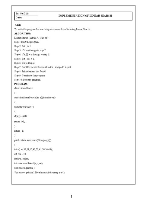 Oops Lab Lab Manual Is Useful For 2021 Regulation Aim To Write The